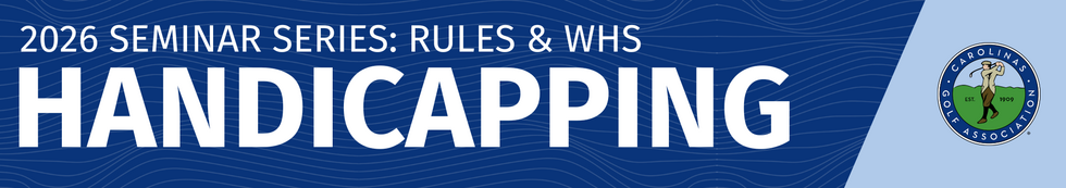 World Handicap System & The Rules of Handicapping, 5:30 PM Non Golf ...