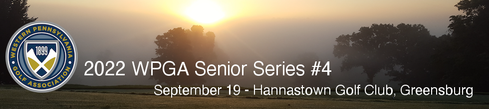 2022 WPGA Senior Series #4 Event :: Starting Times & Groupings